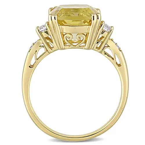 JULIANNA B. Gemstone And Diamond Ring - Citrine/yellow Gold