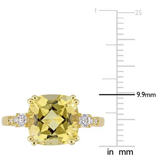 JULIANNA B. Gemstone And Diamond Ring - Citrine/yellow Gold