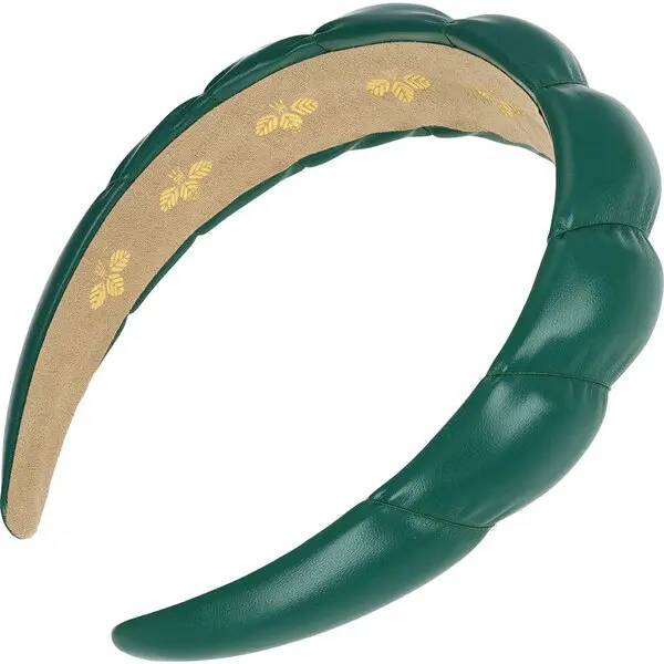 L. Erickson Whitney Faux Leather Headband - Green