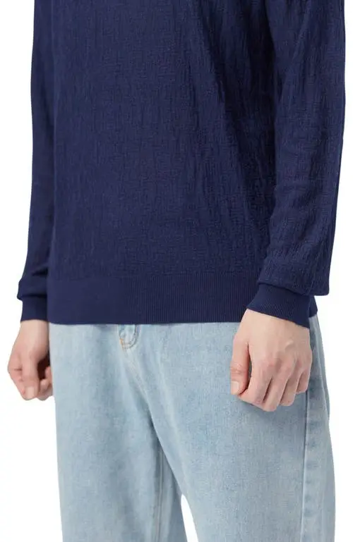 Gobi Cashmere Lightweight Silk Cashmere Textured Sweater