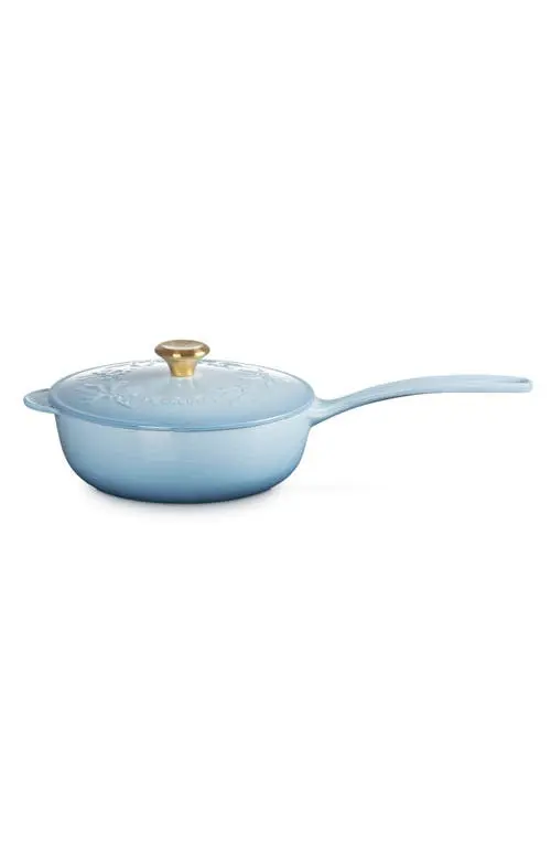 LE CREUSET Holly Collection Traditional 2.25-quart Saucier With Lid - Coastal Blue