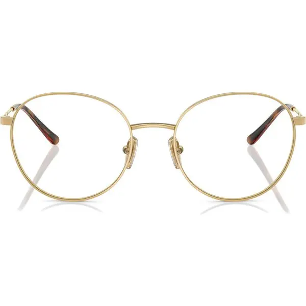 VOGUE 50mm Round Frame Optical Glasses - Gold