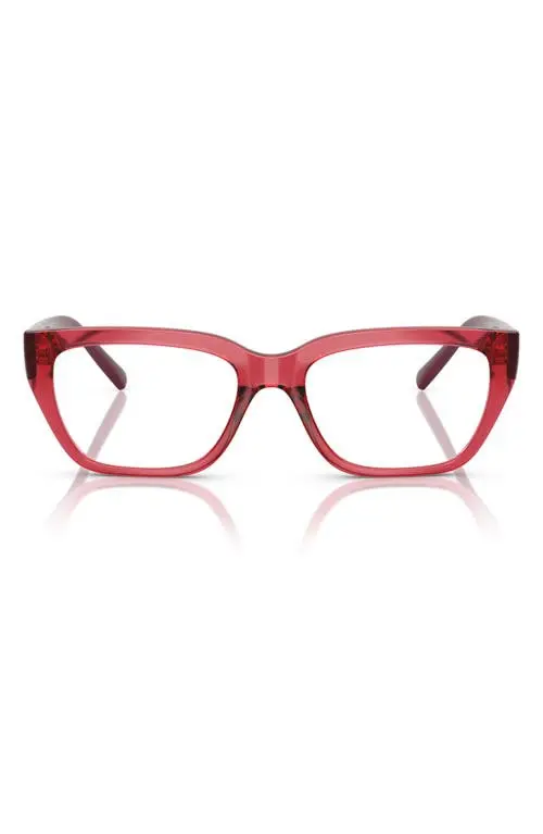 VOGUE 53mm Square Eyeglasses - Red