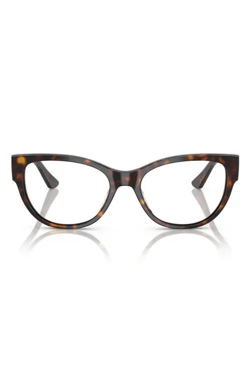 VOGUE 53mm Cat Eye Optical Glasses - Dark Havana