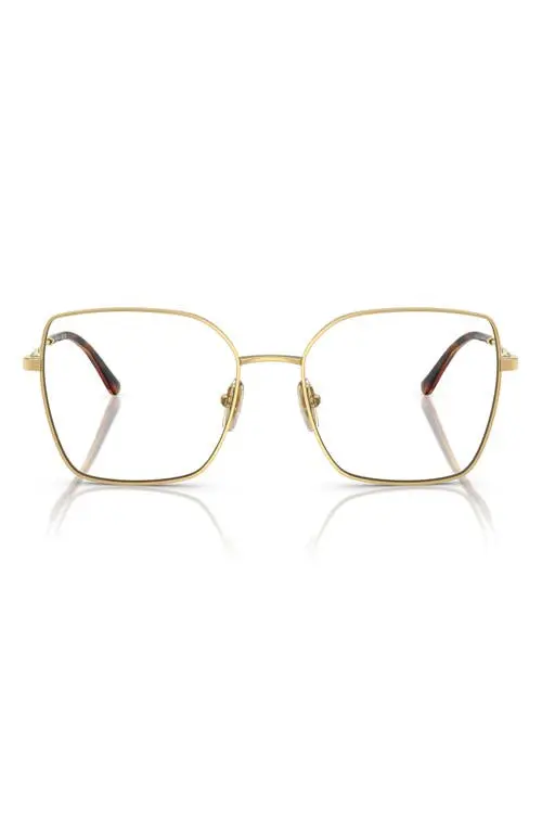 VOGUE 53mm Square Eyeglasses - Shiny Gold