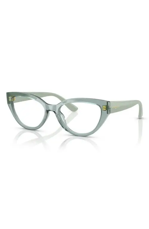VOGUE 50mm Cat Eye Optical Glasses - Transparent Green