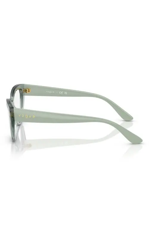 VOGUE 50mm Cat Eye Optical Glasses - Transparent Green