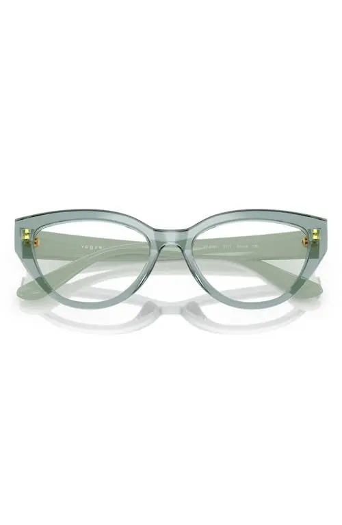 VOGUE 50mm Cat Eye Optical Glasses - Transparent Green