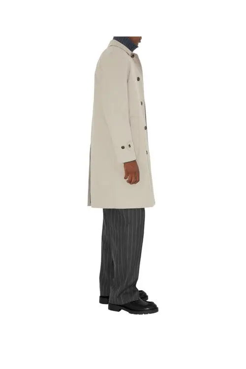 Burberry - Long Cotton-Blend Car Coat