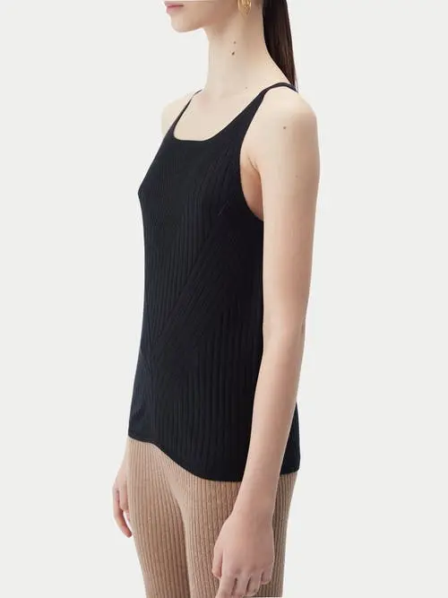 Gobi Cashmere Sleeveless Silk Blend Top