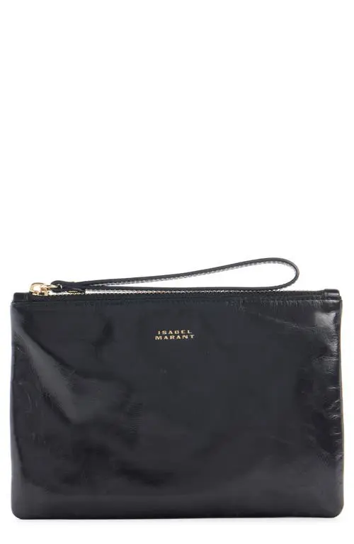 Isabel Marant Étoile Mino Leather Pouch - Black