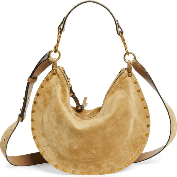 Isabel Marant Oskan Soft Zipped Shoulder Bag - Taupe