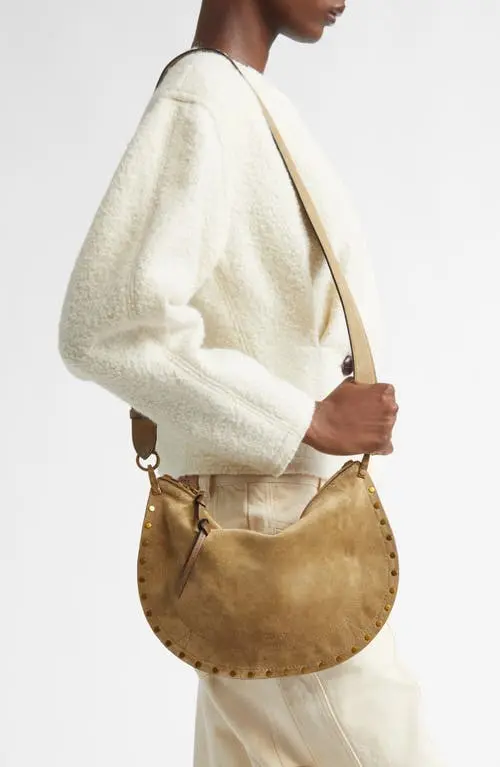 Isabel Marant Oskan Soft Zipped Shoulder Bag - Taupe