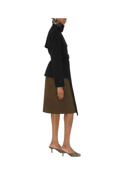 Burberry Cotton Blend Trench Jacket