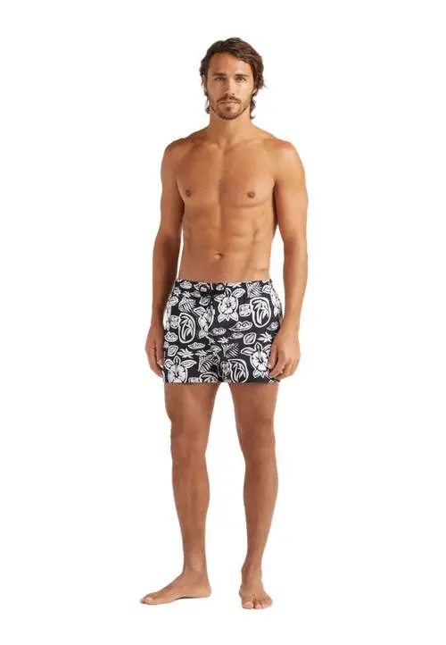Vilebrequin Printed Stretch Swim Shorts - Noir