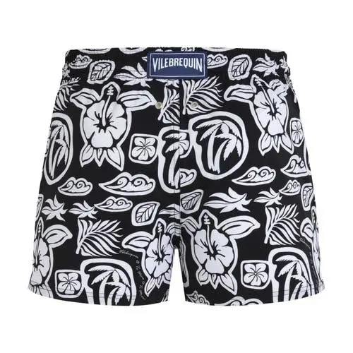 Vilebrequin Printed Stretch Swim Shorts - Noir