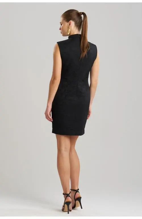 Natori Geo Texture Jacquard Sheath Dress