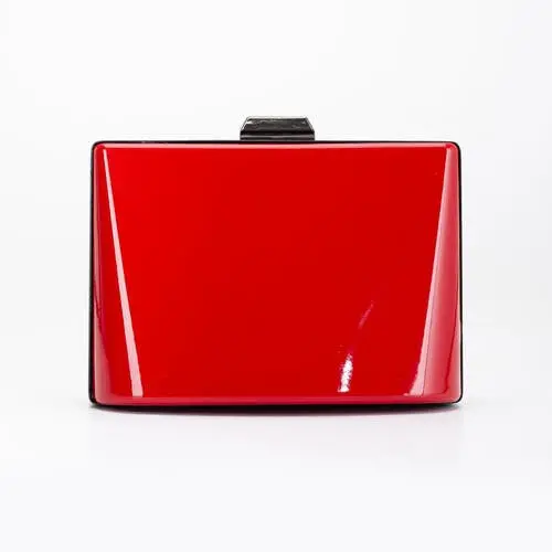 FOREVER & ALWAYS SHOES Marla Evening Clutch - Red Patent