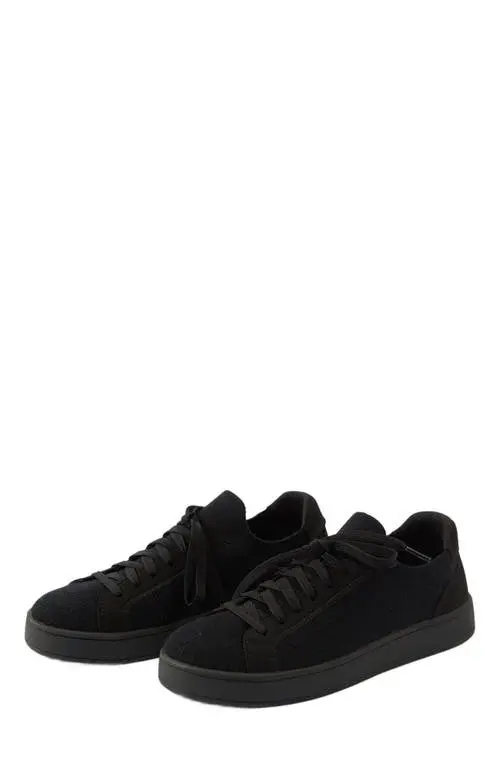Gobi Cashmere Mercerized Wool Cashmere Knit Sneakers - Black