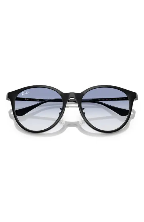 Ray-ban 55mm Round Frame Sunglasses - Black