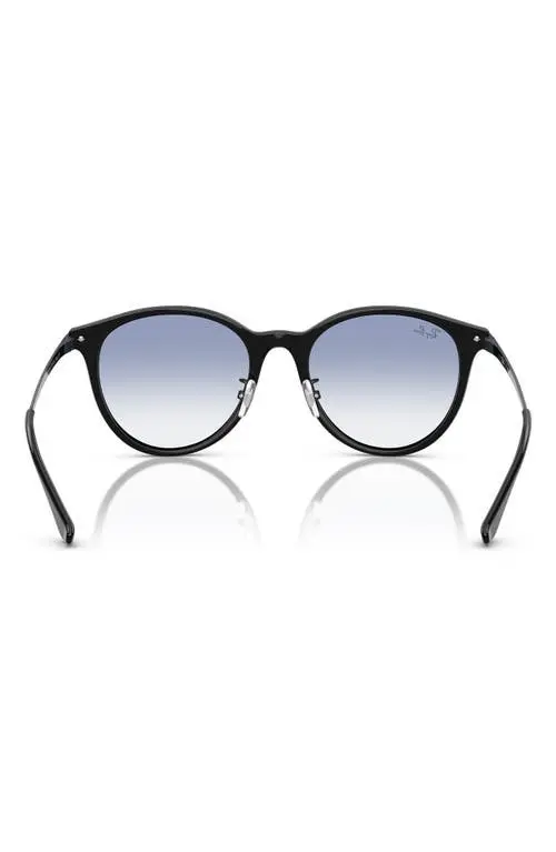 Ray-ban 55mm Round Frame Sunglasses - Black