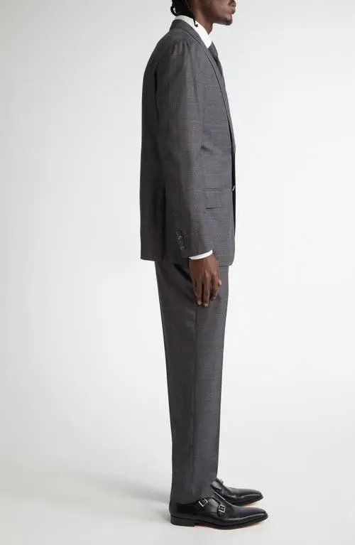 Isaia Sanita Plaid Wool Suit