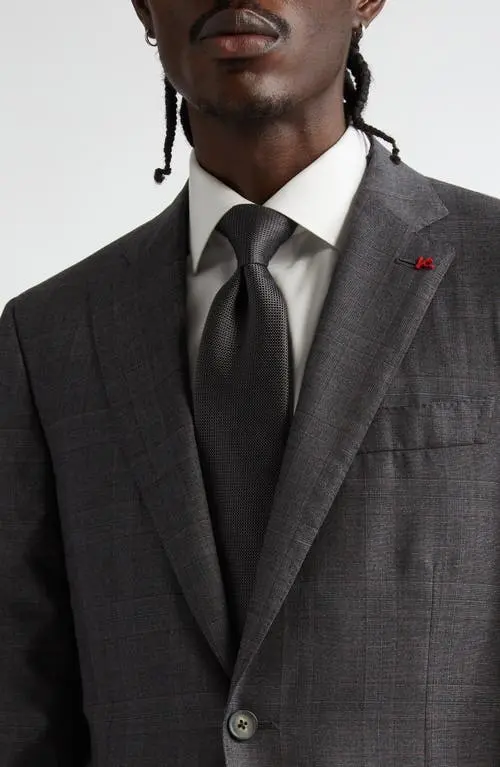 Isaia Sanita Plaid Wool Suit