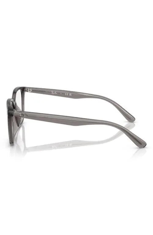 Ray-ban 55mm Square Optical Glasses - Transparent Grey