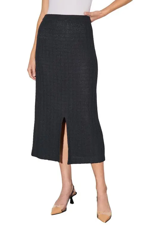 Ming Wang Heritage Fit Textured Knit Maxi Skirt