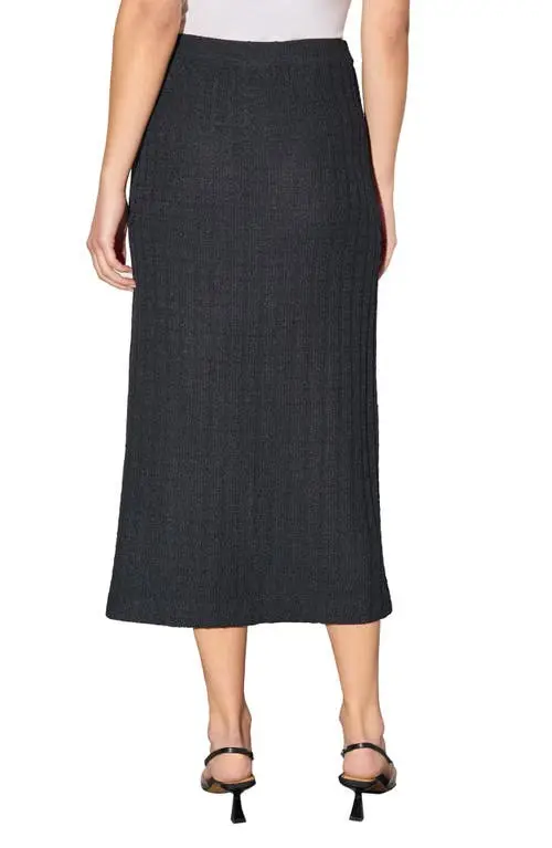 Ming Wang Heritage Fit Textured Knit Maxi Skirt