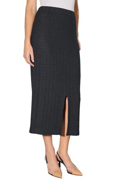 Ming Wang Heritage Fit Textured Knit Maxi Skirt