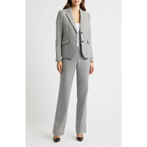 Anne Klein Mini Houndstooth Blazer