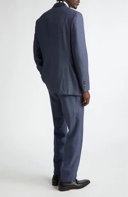 Isaia Sanita Textured Wool Suit