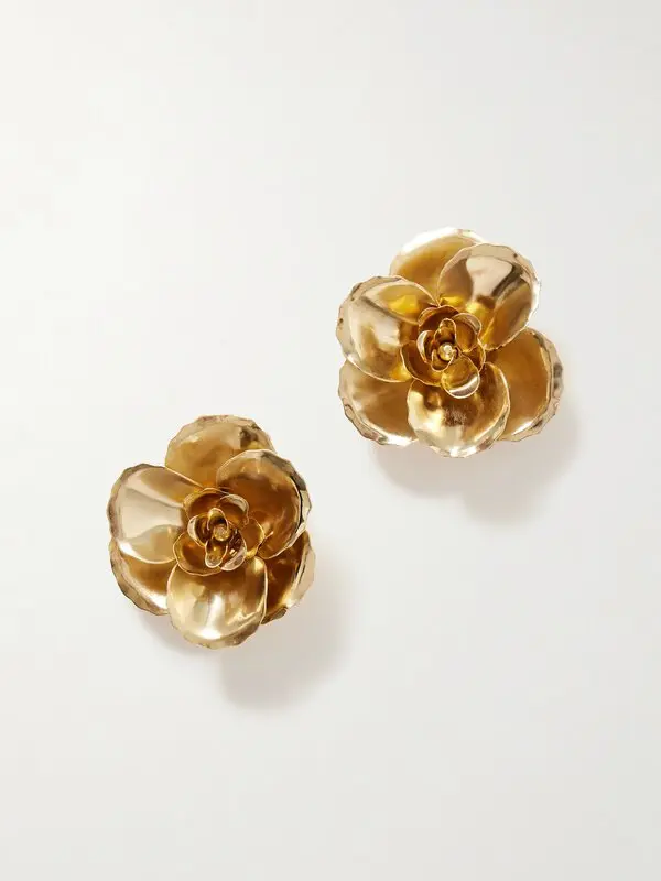 JENNIFER BEHR Gladiolus Earrings - Gold