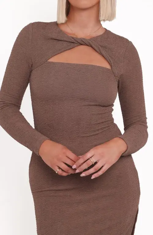 PETAL & PUP Laney Long Sleeve Maxi Dress - Olive