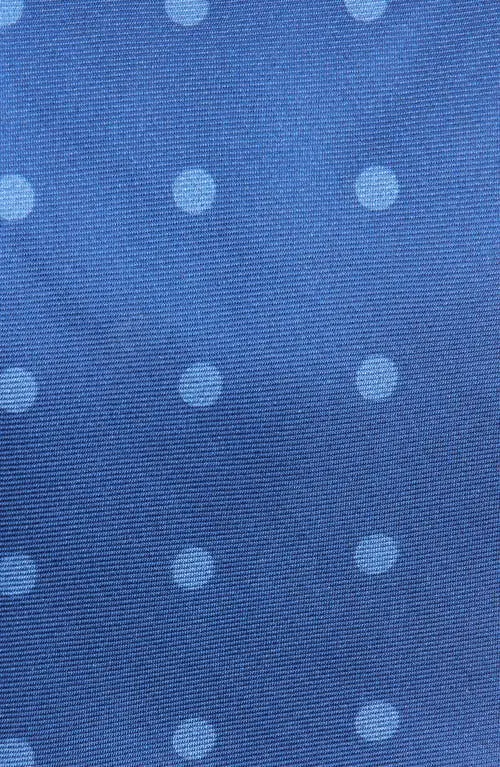 CLIFTON WILSON Polka Dot Italian Silk Neck Tie - Azure
