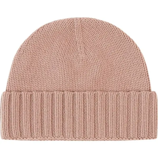 Gobi Cashmere Cashmere Rib Knit Beanie - Adobe Rose