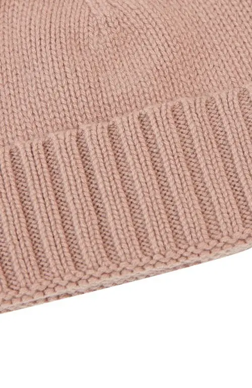 Gobi Cashmere Cashmere Rib Knit Beanie - Adobe Rose