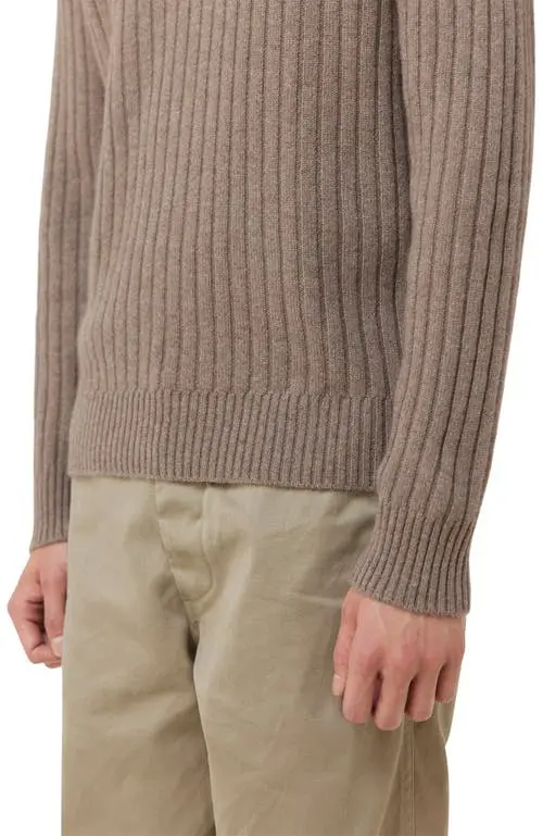 Gobi Cashmere Textured Knit Cashmere High-neck Sweater