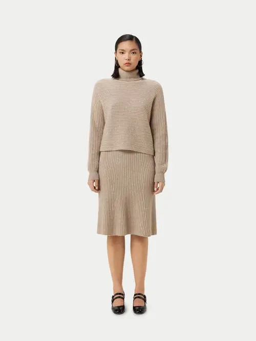 Gobi Cashmere Cashmere Midi Flared Skirt