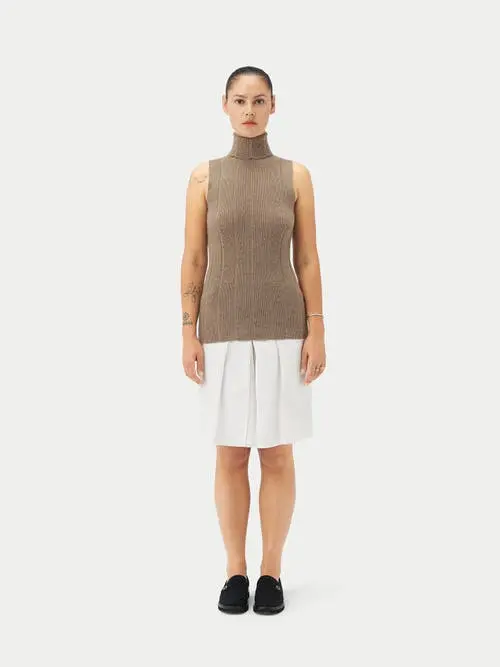 Gobi Cashmere T-neck Cashmere Top