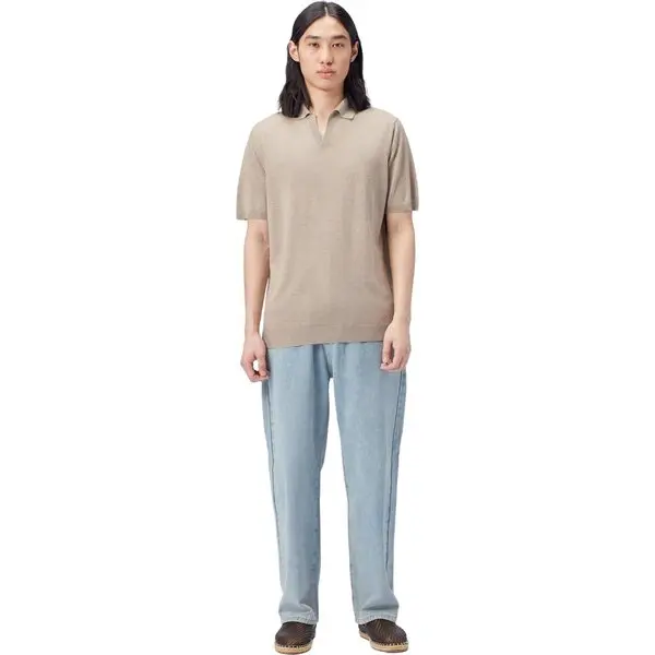 Gobi Cashmere Silk Cashmere Polo Shirt
