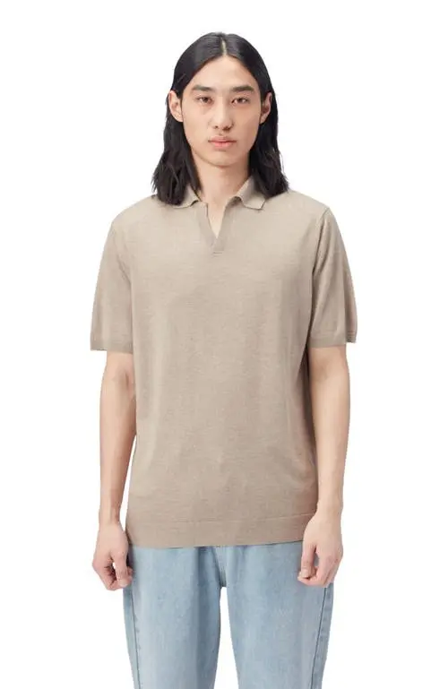 Gobi Cashmere Silk Cashmere Polo Shirt