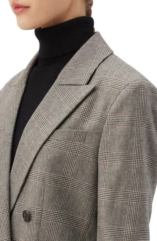 Gobi Cashmere Double-breasted Cashmere Blazer - Warm Grey