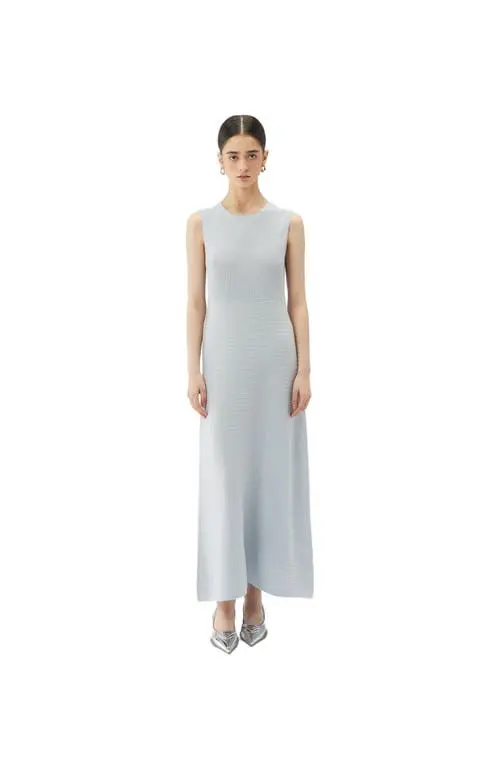 Gobi Cashmere Lightweight Knit Dress - Ice Flow