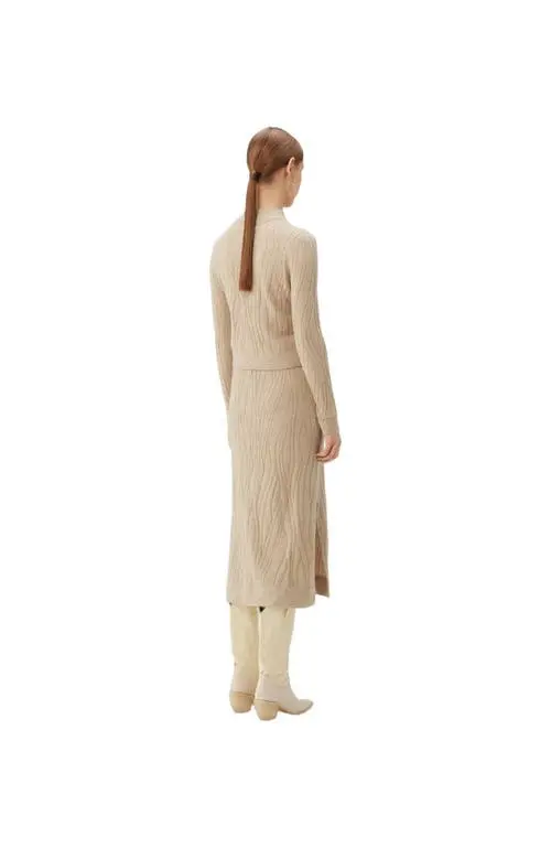Gobi Cashmere Cropped High Neck Cashmere Sweater - Warm Grey