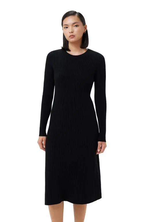 GOBI MONGOLIAN CASHMERE Gobi Textured Knit Cashmere Dress