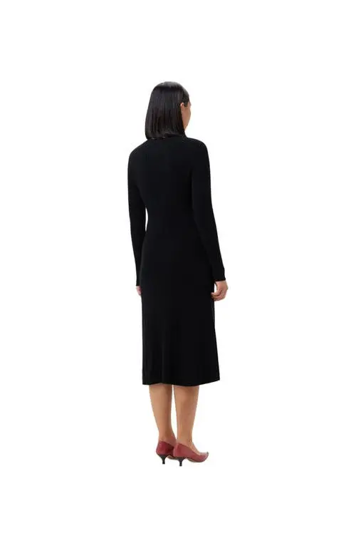 GOBI MONGOLIAN CASHMERE Gobi Textured Knit Cashmere Dress
