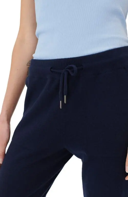 GOBI MONGOLIAN CASHMERE Cuffed Cashmere Jogger - Navy