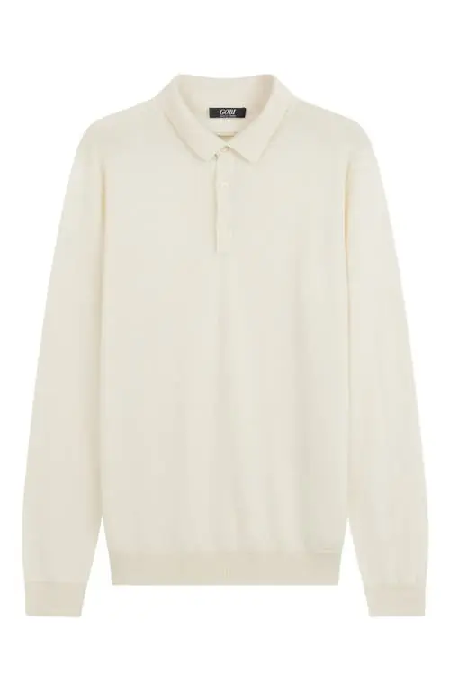 Gobi Cashmere Cashmere Silk Polo - Marshmallow